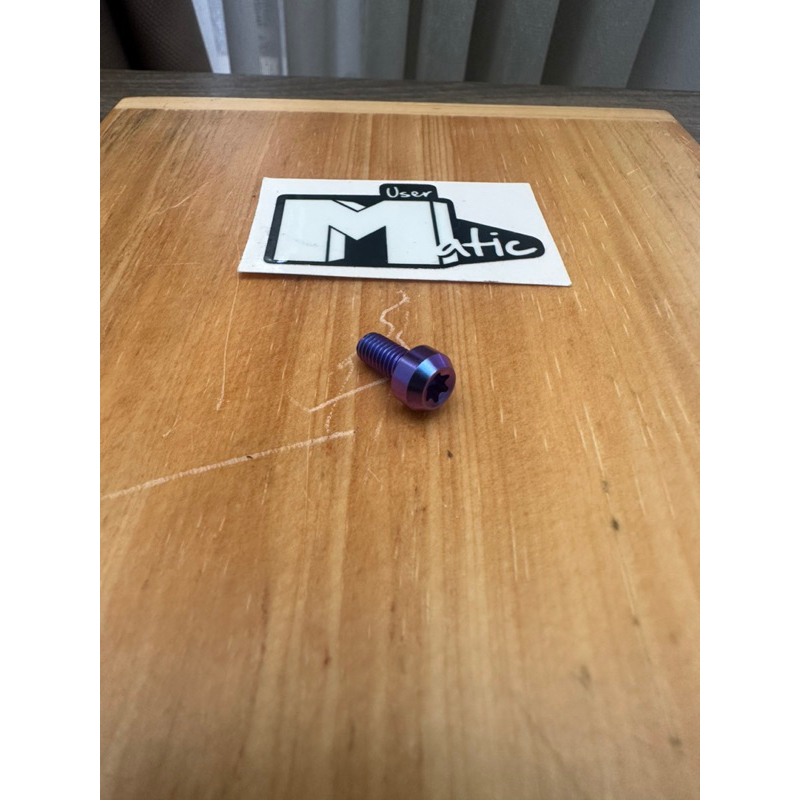 Jual baut titanium m5x10 , baut titanium drat 8 panjang 1cm small head (blue purple) | Shopee ...