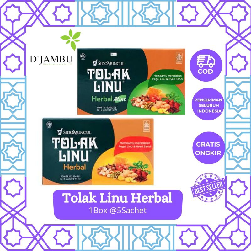 Jual Sido Muncul Tolak Linu Herbal isi 5 Sachet (1 Box) | Shopee Indonesia