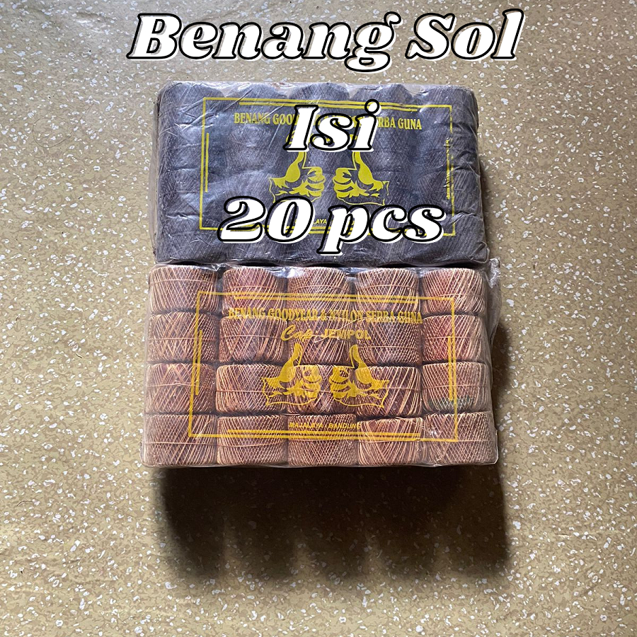 Jual Promo Paket Benang Sol Sepatu isi 20 pcs / Benang Nilon / Benang ...