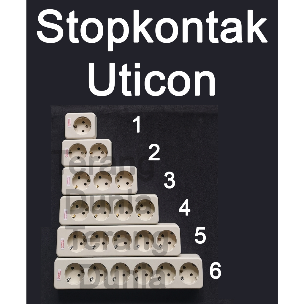Jual Stopkontak Uticon Terminal Uticon Terminal Colokan Uticon Utikon 2 ...