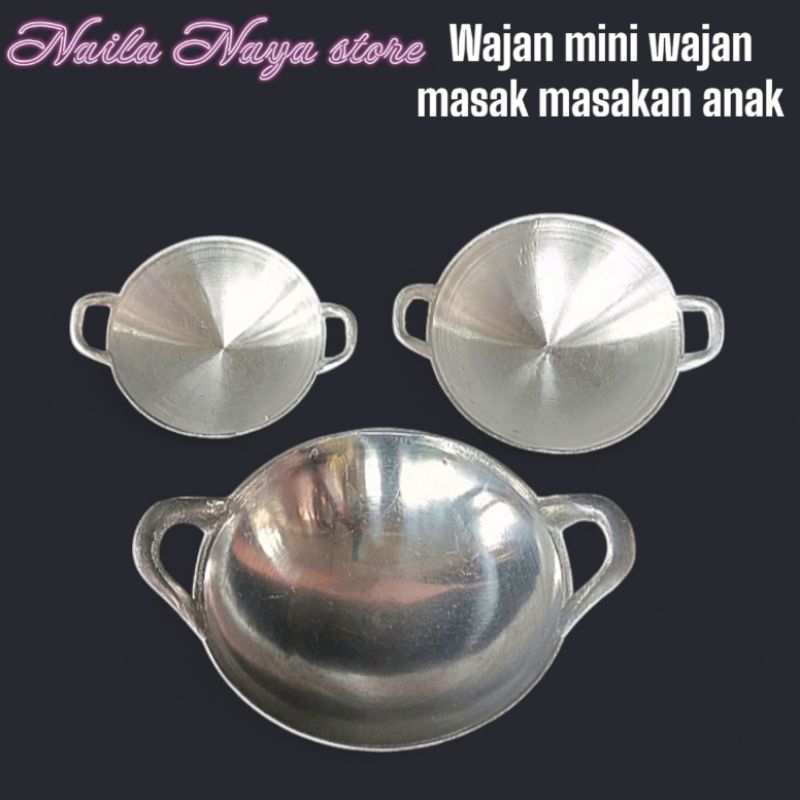 Jual wajan mini wajan masak masakan anak tersedia 3 ukuran | Shopee ...