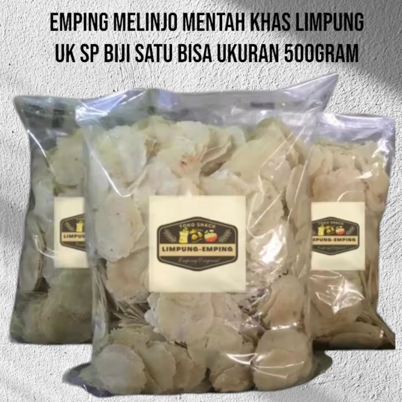Jual Emping Melinjo Mentah Khas LIMPUNG UK SP Biji Satu 500gram | Shopee Indonesia