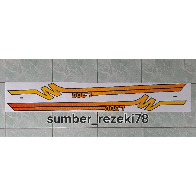 Jual stiker sticker Mitsubishi l300 pick up new/stiker l300 pick up ...