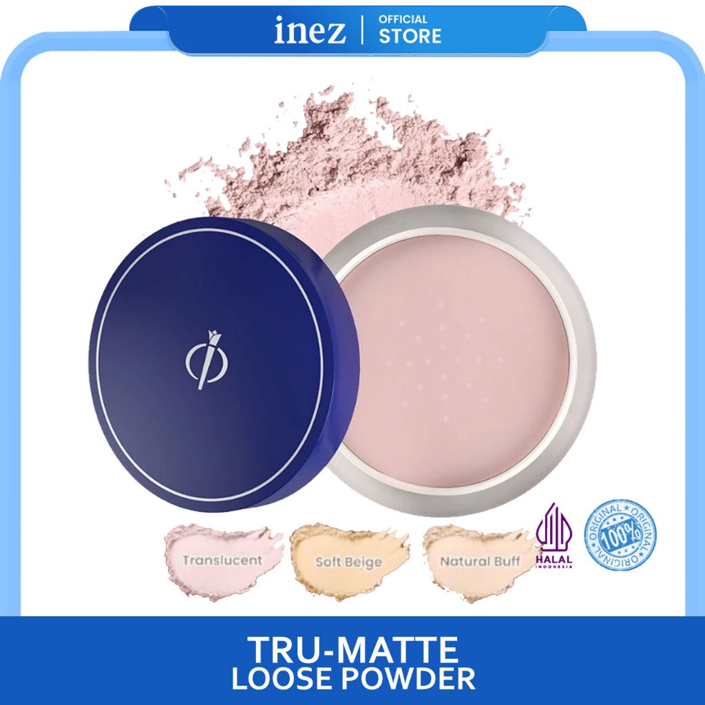 Jual INEZ Tru-Matte Loose Powder Bedak Tabur Matte | Shopee Indonesia