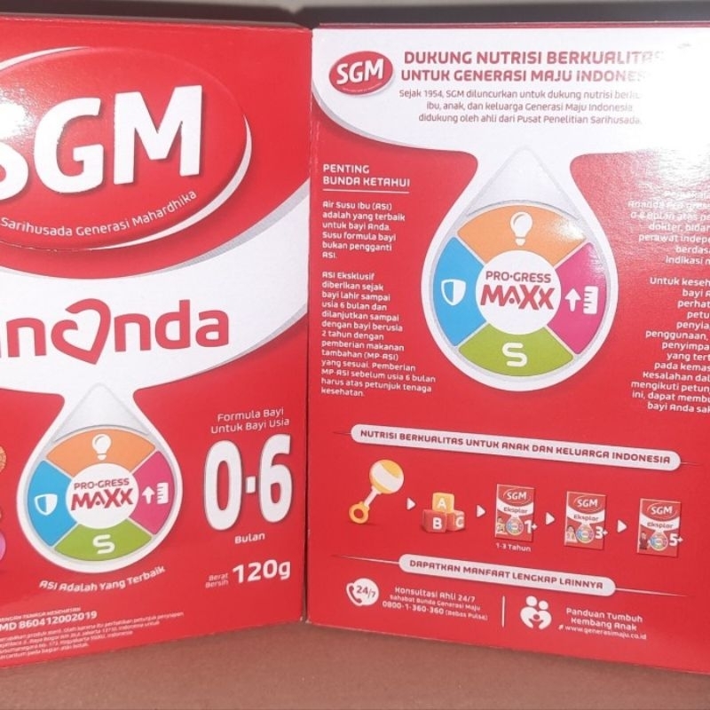 Jual Sgm Anada 0-6 600 Gr. ( Kemasan 120 gr x 5 ) | Shopee Indonesia