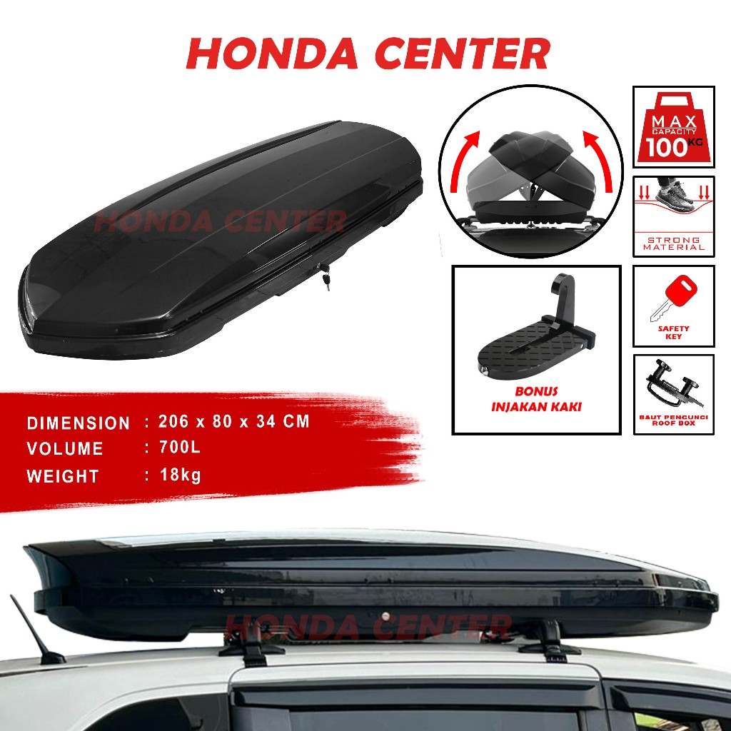 Jual Roof Box Roofbox Rofbox Bagasi Atas Mobil Universal Material Abs ...