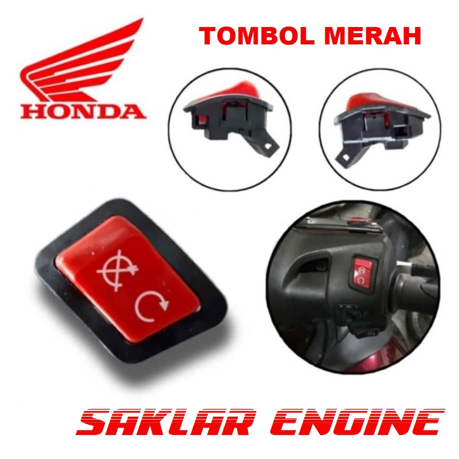 Jual Saklar Engine Tombol Warna Merah Vietnam Switch Lampu Beam Dimmer ...