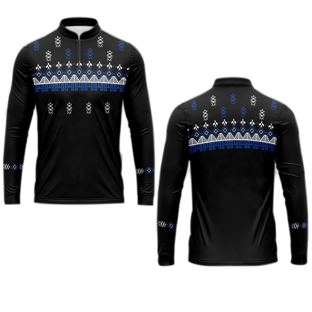 Jual Baju koko muslim/Warna dasar hitam memberikan kesan yang kuat ...