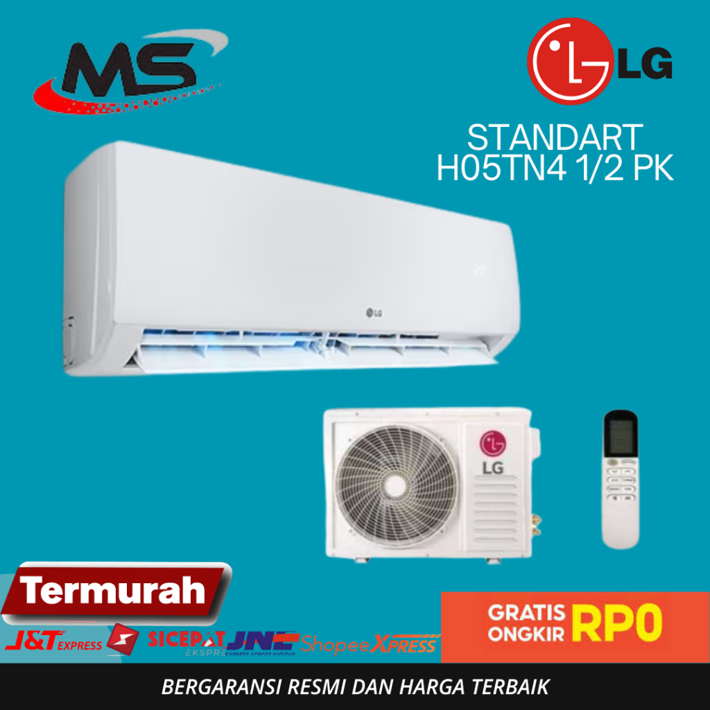 Jual AC LG 1/2PK H-05TN4 AC SPLIT LG R32 TYPE TERBARU LOW WATT | Shopee ...