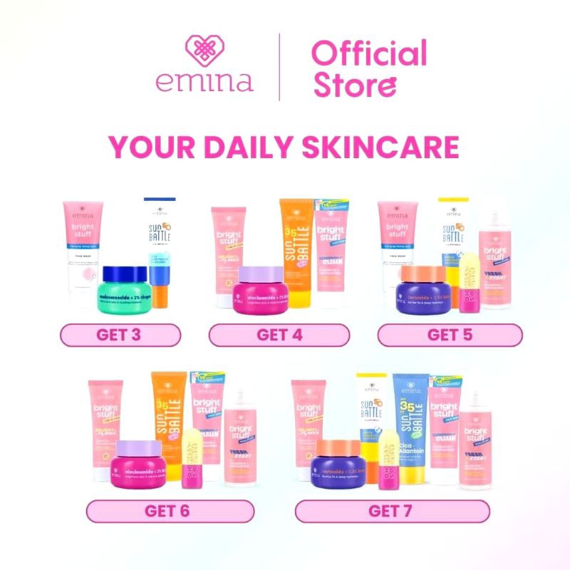 Jual EMINA Your Daily Skincare / Skincare remaja / Skincare pemula ...