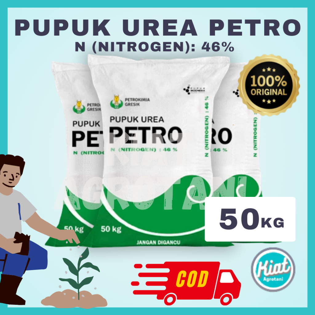 Jual PUPUK UREA PETRO NON SUBSIDI KEMASAN PABRIK 50KG ORIGINAL ...