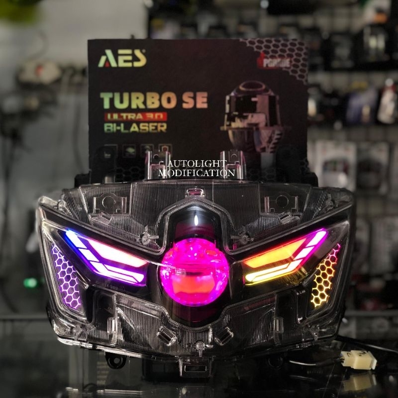 Jual BILED NMAX NEO S CUSTOM BILED AES TURBO SE ULTRA BI-LASER 3 INCH ...