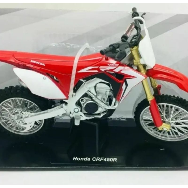 Jual miniatur diecast motor trail Honda CRV 150 livery Honda racing ...