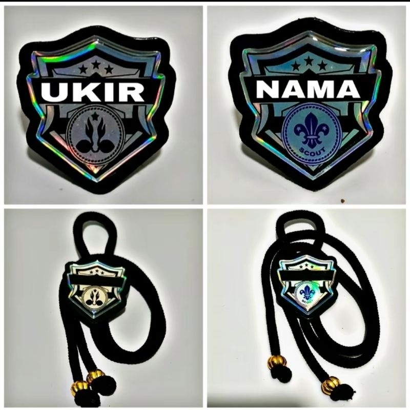 Jual Ring Kacu Pramuka kegiatan Sekolah Model Tameng Logo Hologram ...