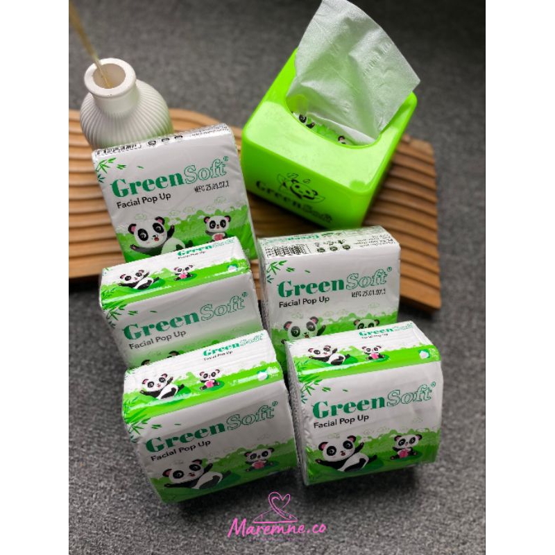 Jual Tissue Green Soft Paket Isi 6 Dengan Kotak Tisu | 130 sheet 2 ply ...
