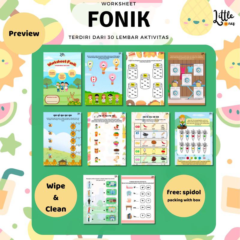 Jual Worksheet Fonik | Shopee Indonesia
