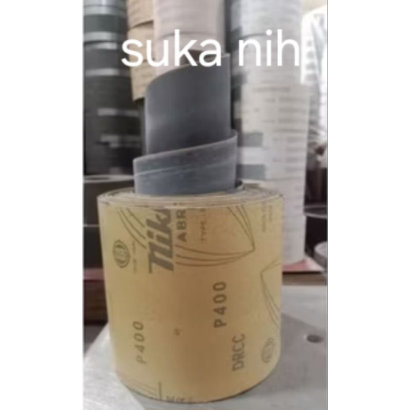 Jual HAMPLAS ROLL AMPLAS ROL#50 METER#NIKKEN HITAM POLOS (TANPA SERAT ...