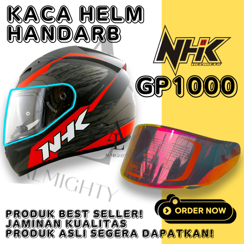 Jual Kaca helm NHK GP1000 flat visor HANDARB | Shopee Indonesia