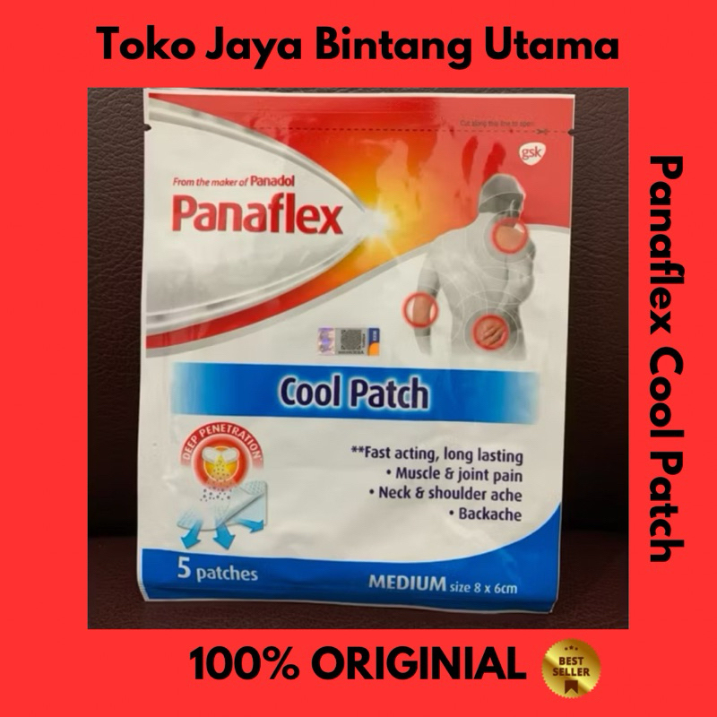 Jual Panaflex Cold Patch Original Isi 5 Lembar Medium Untuk Nyeri Otot ...
