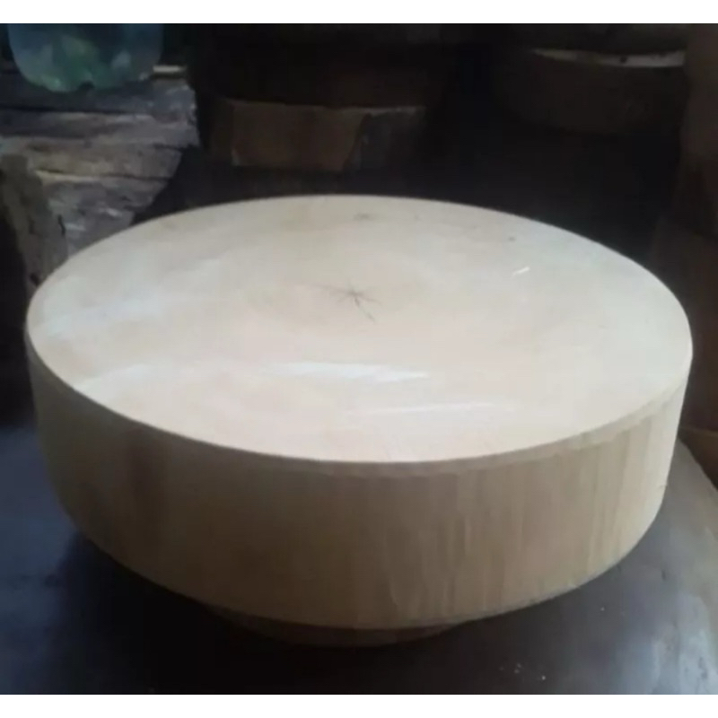 Jual murahhh talenan kayu bulat jati diameter 30 cm tebal 7 cm | Shopee ...