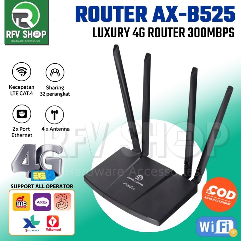 Jual Modem WiFi GSM 4G LTE Router AX-B525 ALL Operator AX B525 | Shopee Indonesia