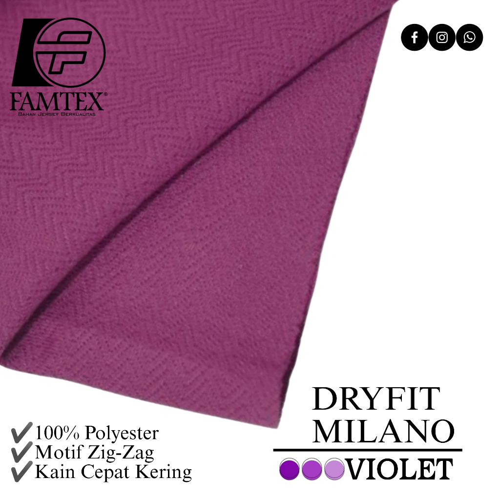 Jual Bahan Kain Drifit Mtiis Milano Zigzag Purple Ungu Jersey Premium ...