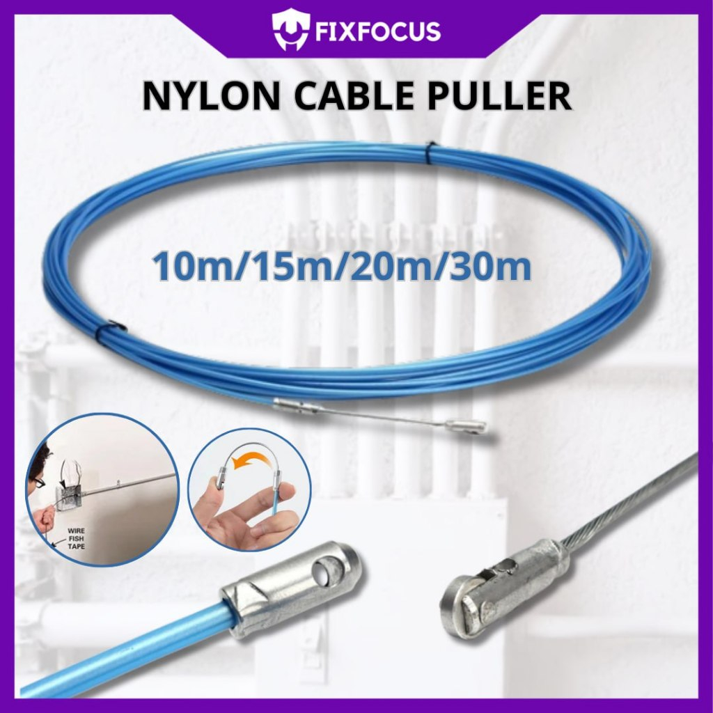 Jual Nylon Cable Puller Penarik Kabel Instalasi Listrik 10m 15m 20m ...