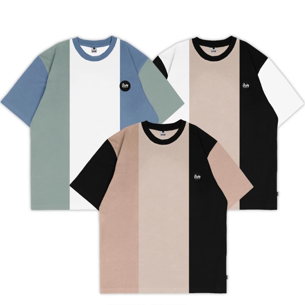 Jual Otsky Kaos Pria Oversize Triple Line Cotton Combed 24s (N ...