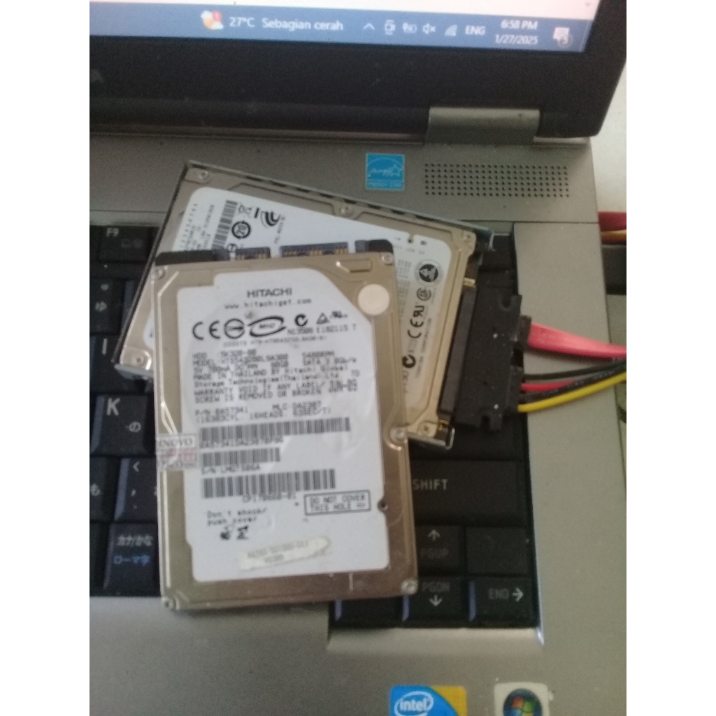 Jual hardisk laptop /internal 2,5 /80/160 sudah terintall windows 10 ...