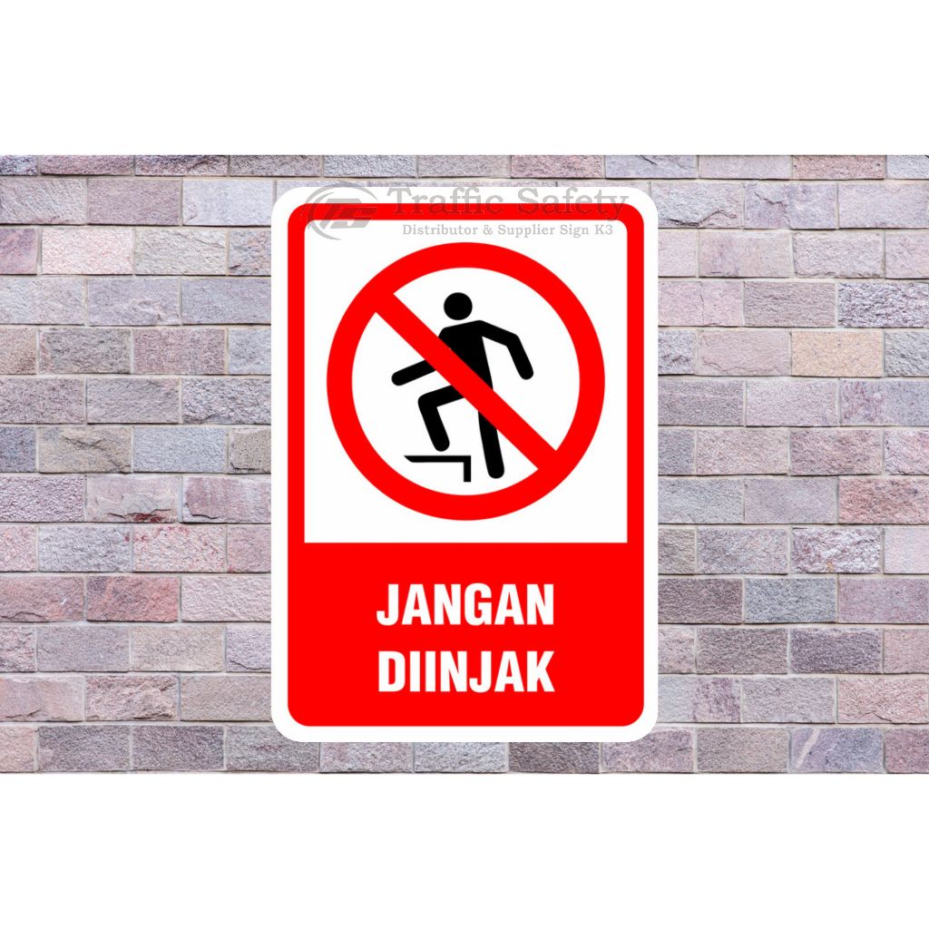 Jual Rambu jangan di injak - Plat Alumunium 1.2mm | Shopee Indonesia
