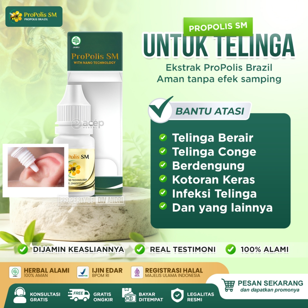 Jual Propolis SM Obat Tetes Telinga Obat Herbal Khusus Telinga ( Toko ...