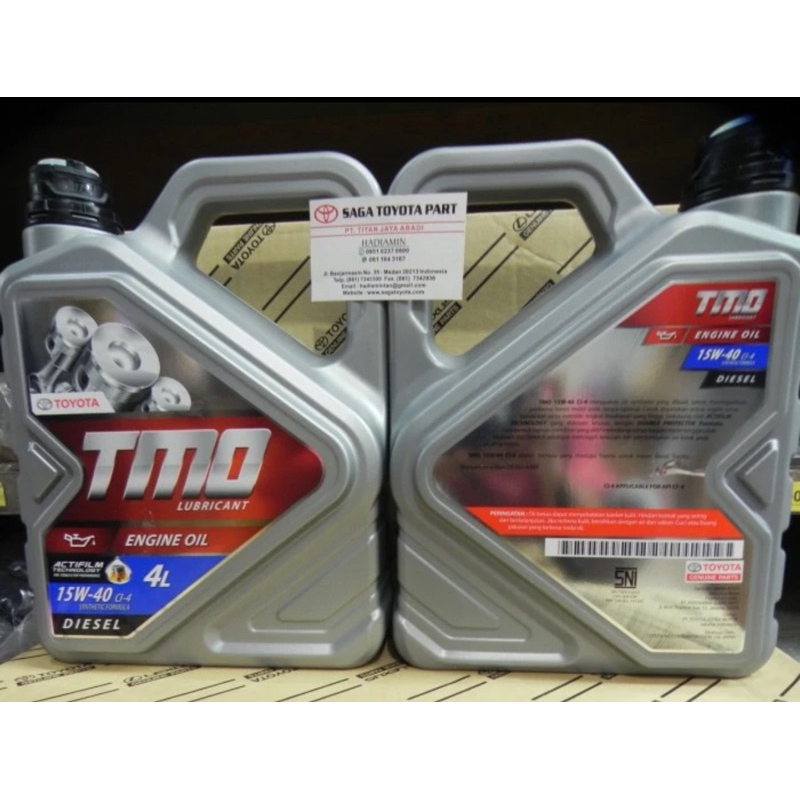 Jual OLI TOYOTA TMO, TMO 15W-40 CI-4-4LTR | Shopee Indonesia