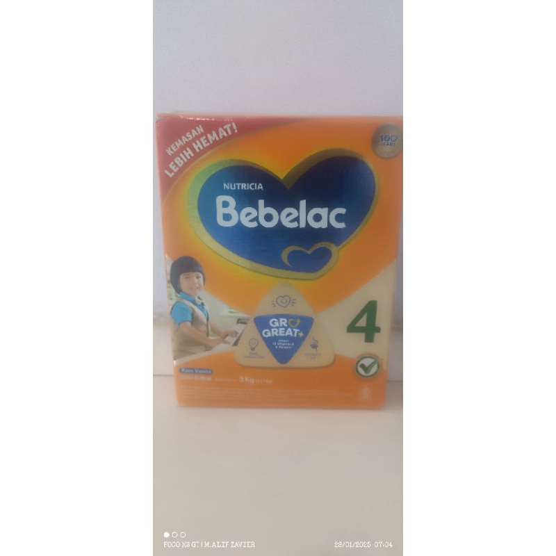 Jual Bebelac 4 Vanilla susu bubuk 3000 GR | Shopee Indonesia