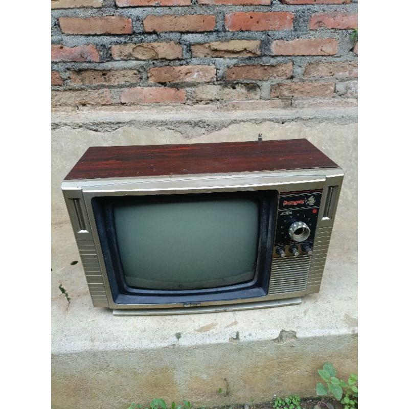 Jual tv kayu national nenggala antik jadul vintage | Shopee Indonesia