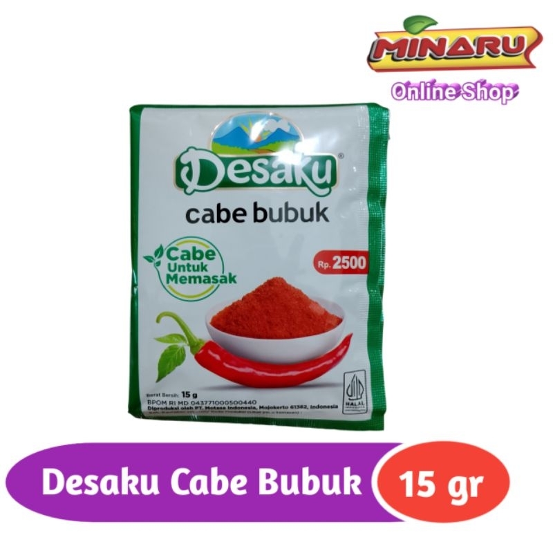 Jual Desaku Cabe Bubuk Sachet @15 gr ( x 3 sachet ) | Shopee Indonesia