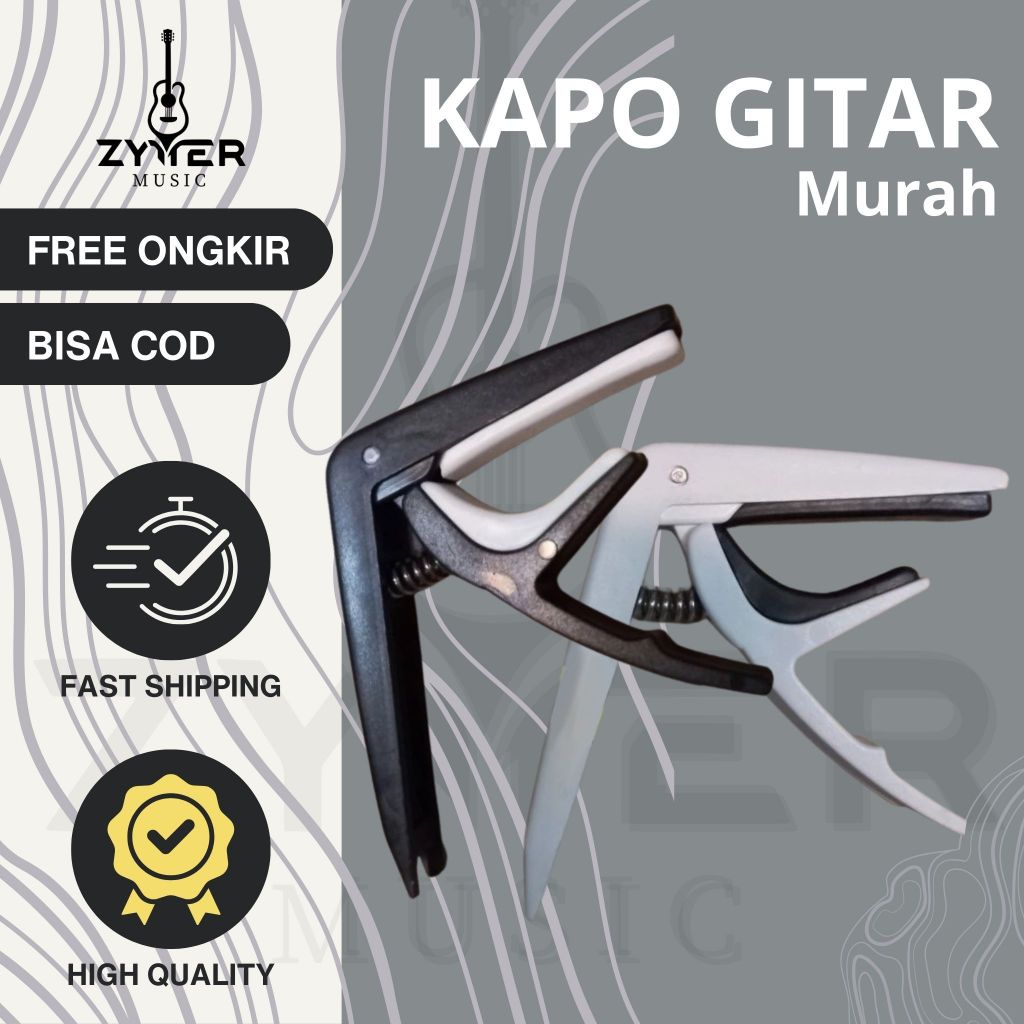 Jual Capo Kapo Gitar ABS Rubber Kuat dan Jangka Panjang | Shopee Indonesia