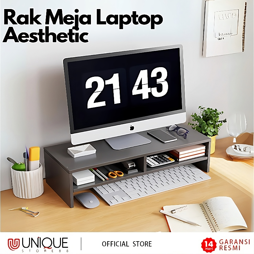Jual Rak Meja Laptop Alas Laptop Desk Organizer Meja Laptop Monitor ...