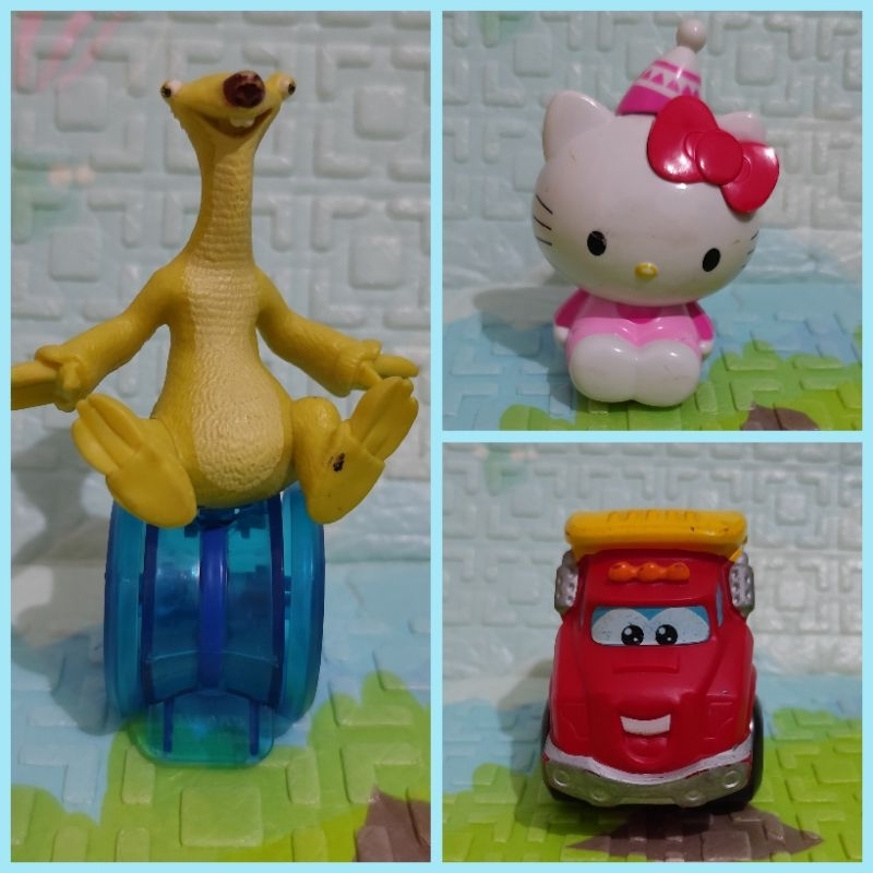 Jual (preloved) Mainan Anak Sid Ice Age, Hello Kitty, Dump Truck Truk ...