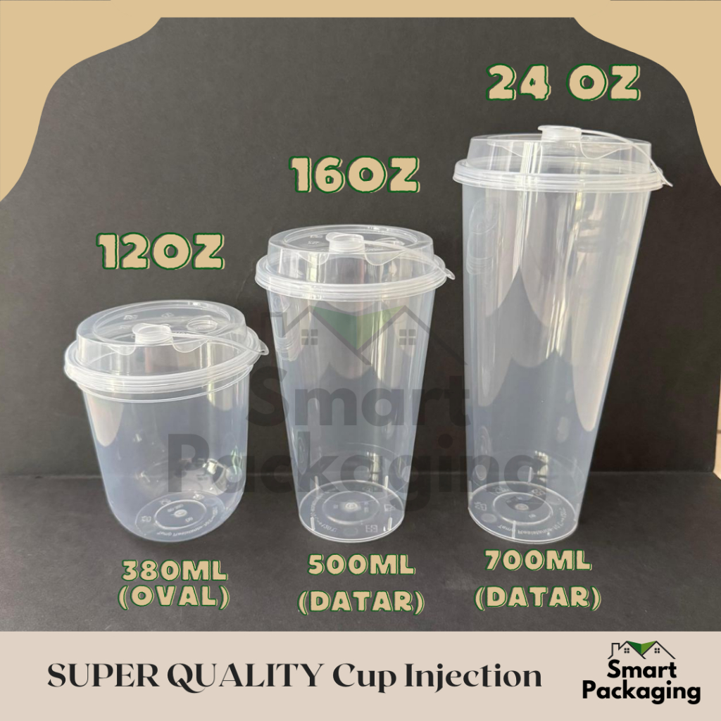 Jual [ISI 25 PCS] SUPER QUALITY Thinwall Cup Injection 12 Oz 380ml / 14 ...