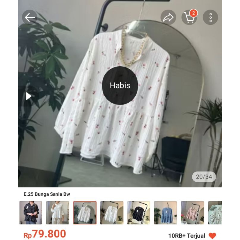 Jual blouse by viondy.1 | Shopee Indonesia