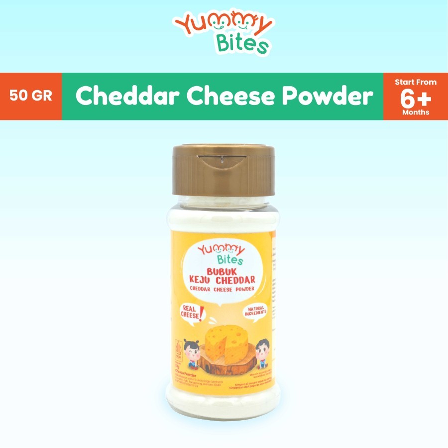 Jual Yummy Bites Cheedar Cheese Powder 50gr/ Bumbu Keju MPASI Bayi ...