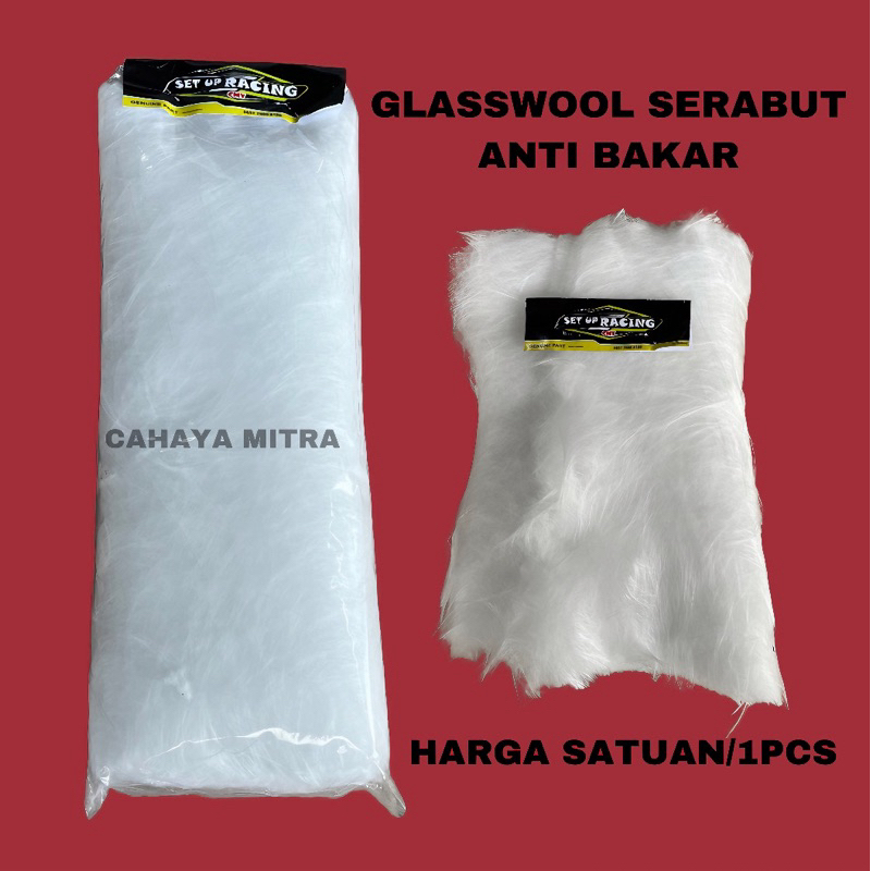 Jual GLASSWOOL PUTIH SERABUT ANTI BAKAR DAN TAHAN PANAS // Glaswol ...