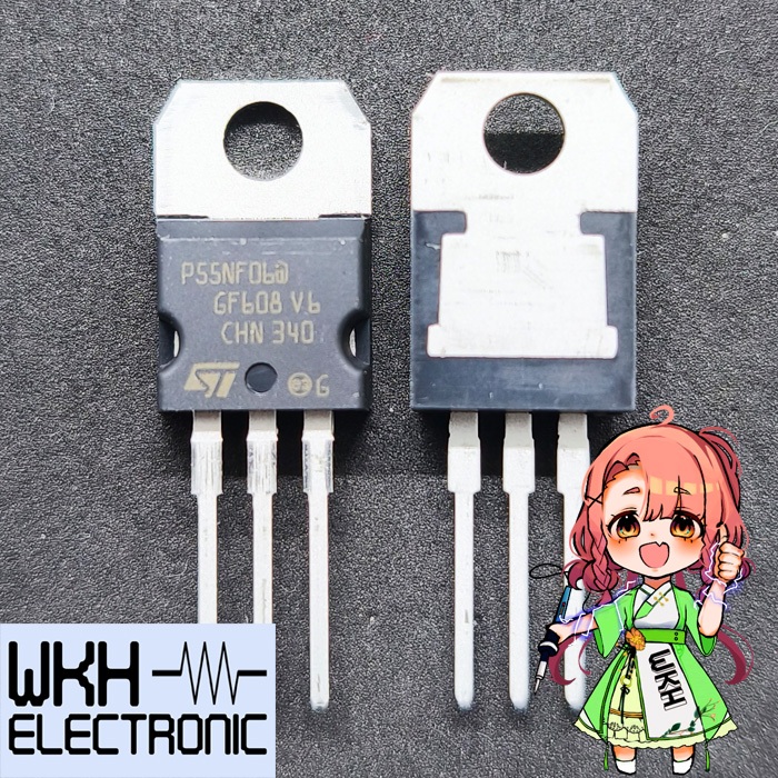 Jual ORIGINAL P55NF06A STP55NF06 P55NF06 55N06 50A 60V N-Ch MOSFET TO-220 | Shopee Indonesia