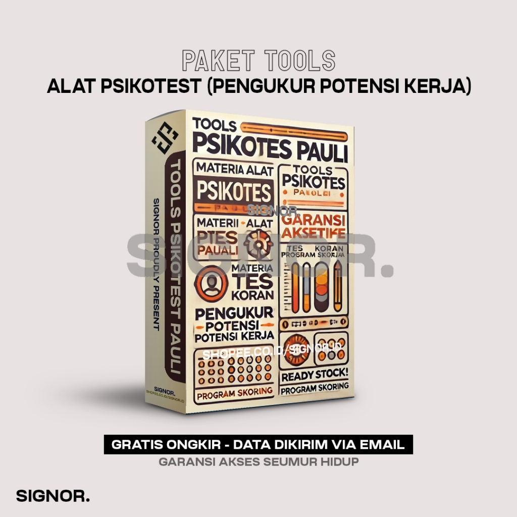 Jual [Q7987] TOOLS PSIKOTES PAULI - Materi Alat Tes Psikologi Pengukur ...