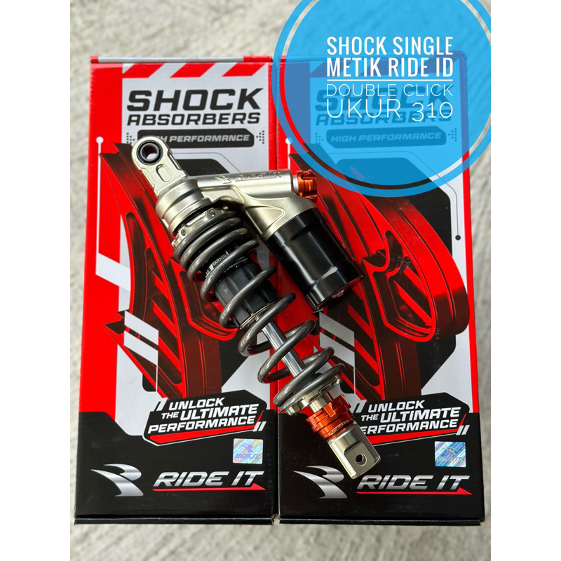 Jual Shock belakang RIDE ID ukur 310 double click berfungsi | Shopee ...