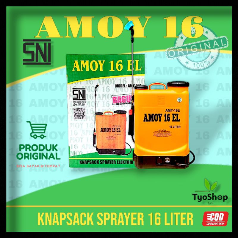 Jual tangki semprot Elektrik/Knapsack sprayer Elektrik Amoy 16 liter ...
