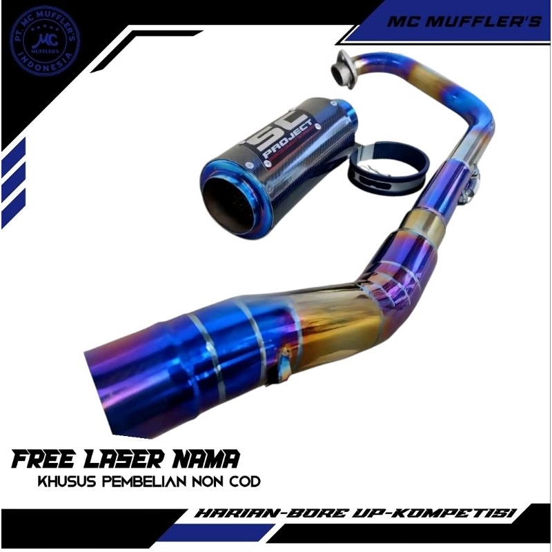 Jual Knalpot Racing SC Project untuk R15 V3/V4 CBR 150r Vixion GSX-R ...