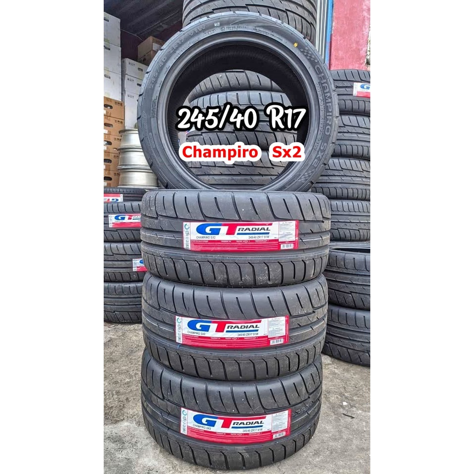 Jual Ban Sx2 ring 17 GT Radial Champiro SX2 245/40 R17 Ban Mobil sport semi slick | Shopee Indonesia