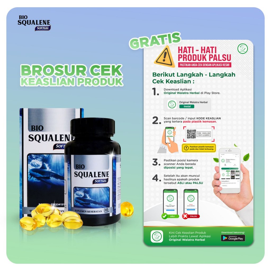 Jual Ini Brosur Keaslian Bio Squalene | Shopee Indonesia