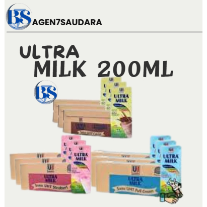 Jual ULTRA MILK 200 ML 1 DUS ISI 24 PCS | Shopee Indonesia